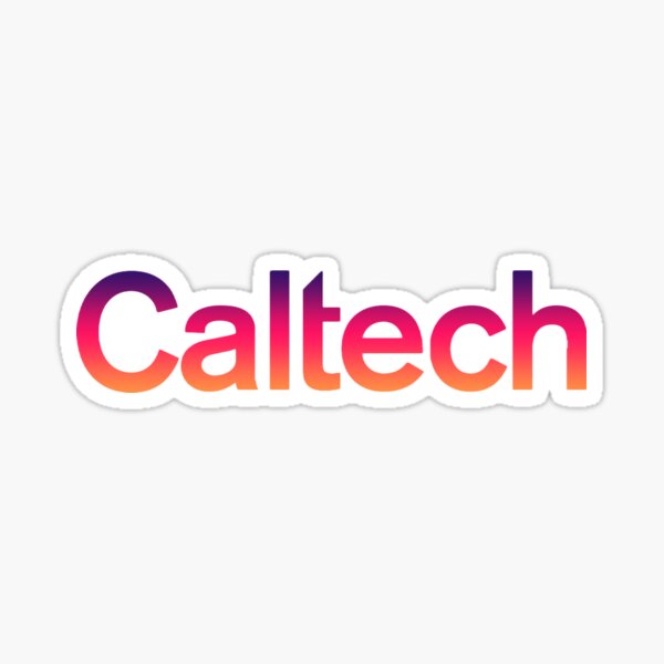 "Caltech logo" Sticker for Sale by schuylermdick | Redbubble