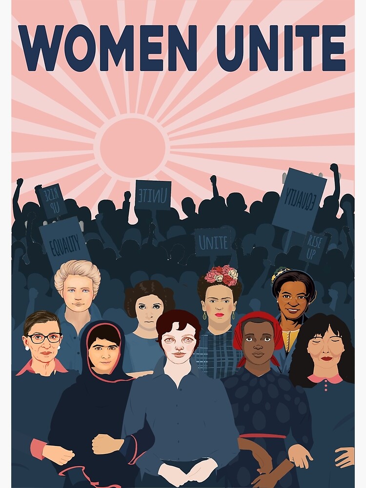 "Women Unite" Poster by linhninno | Redbubble