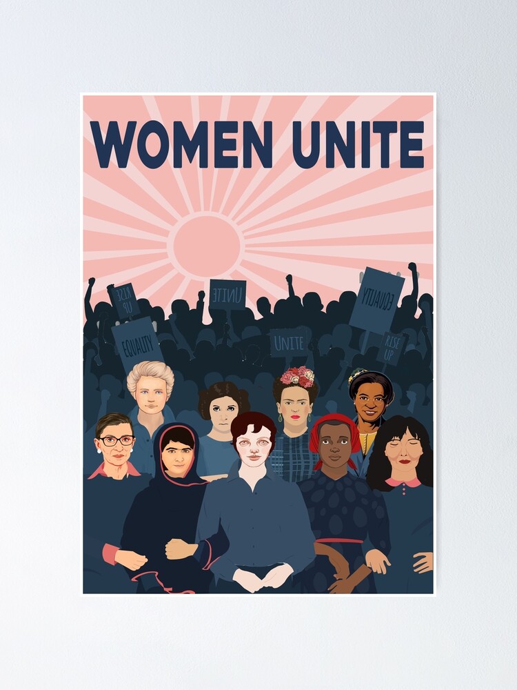 "Women Unite" Poster by linhninno | Redbubble