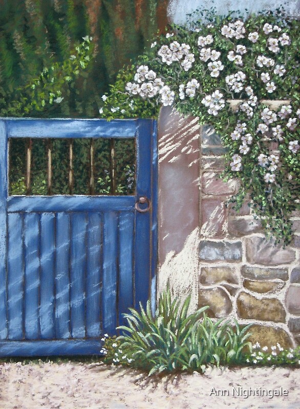 "The Blue Gate" by Ann Nightingale | Redbubble