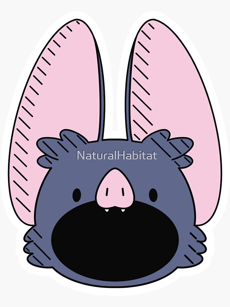"Screaming Bat Head" Sticker for Sale by NaturalHabitat | Redbubble