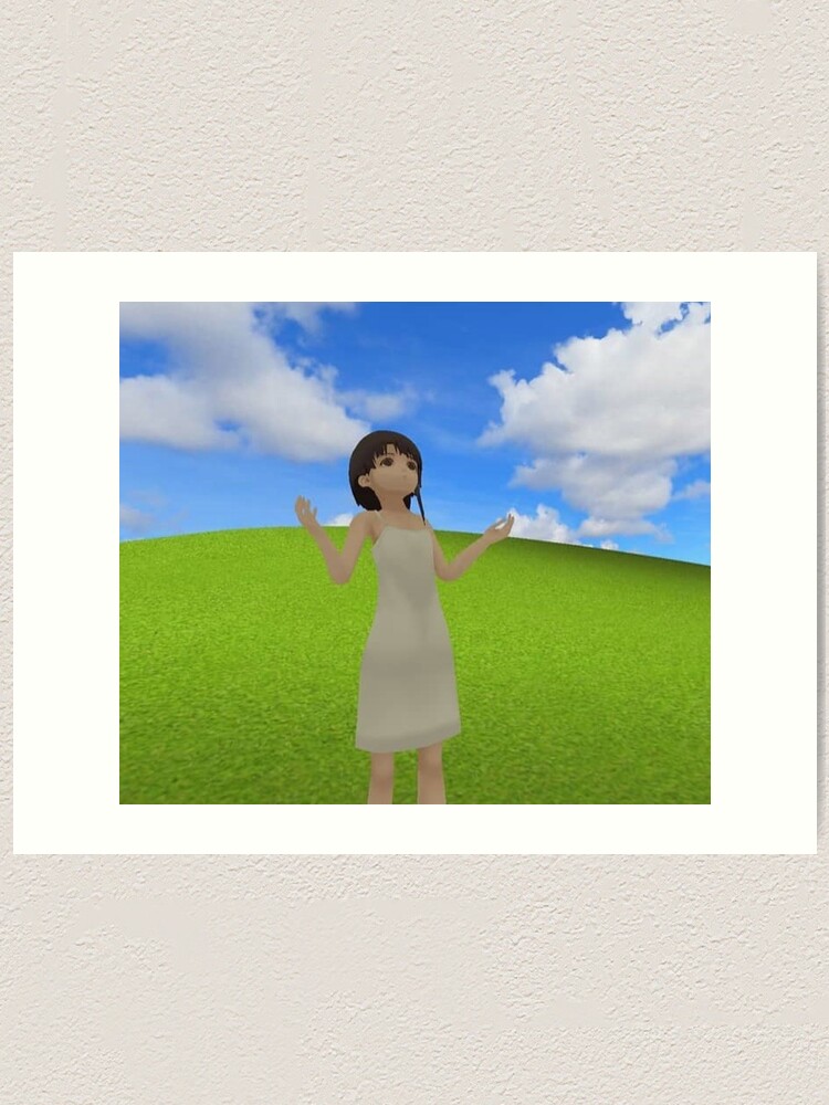 "Serial Experiments Lain Windows Background Wallpaper" Art Print for ...