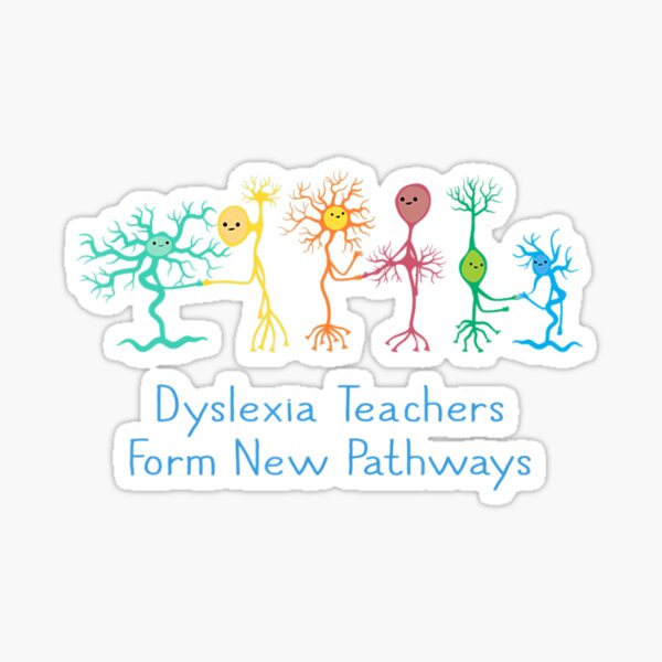"Dyslexia Mental Health Awareness Dyslexia" Sticker for Sale by ...