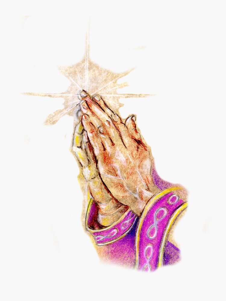 "The Hands Of Blessing - Praying Hands" Sticker for Sale by ...