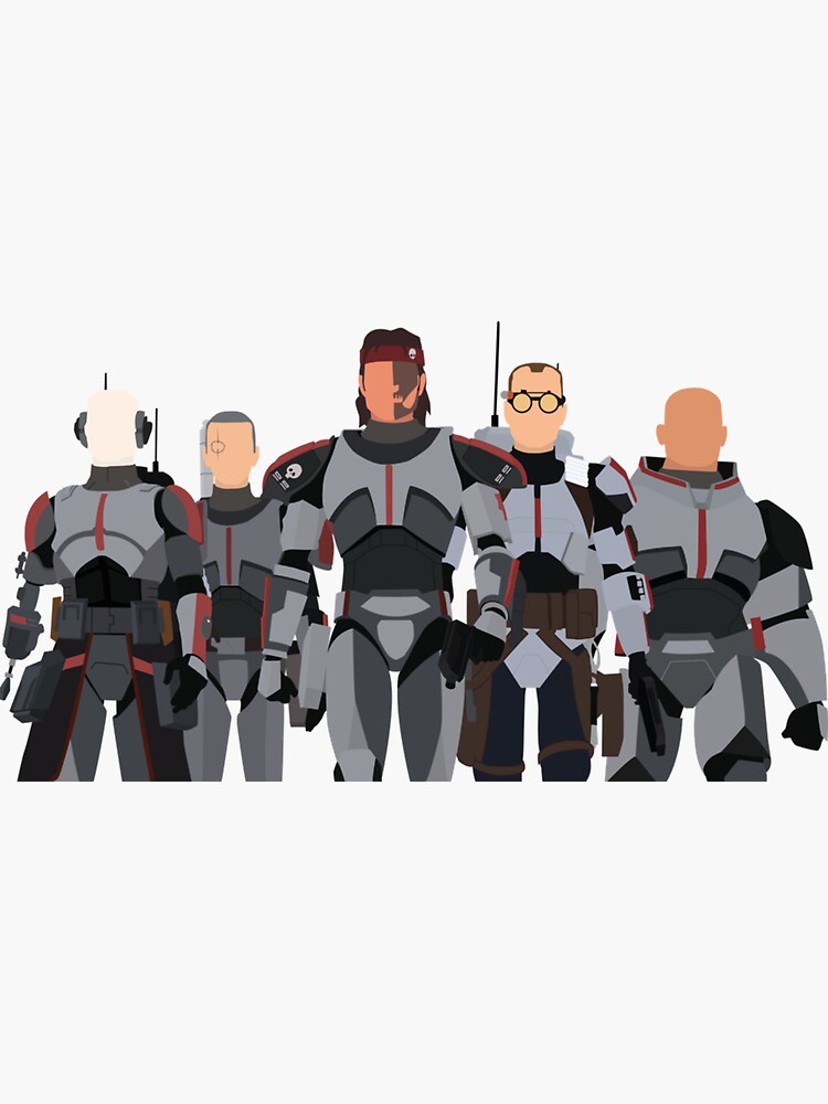 "the bad batch " Sticker for Sale by CCsCraftopia | Redbubble