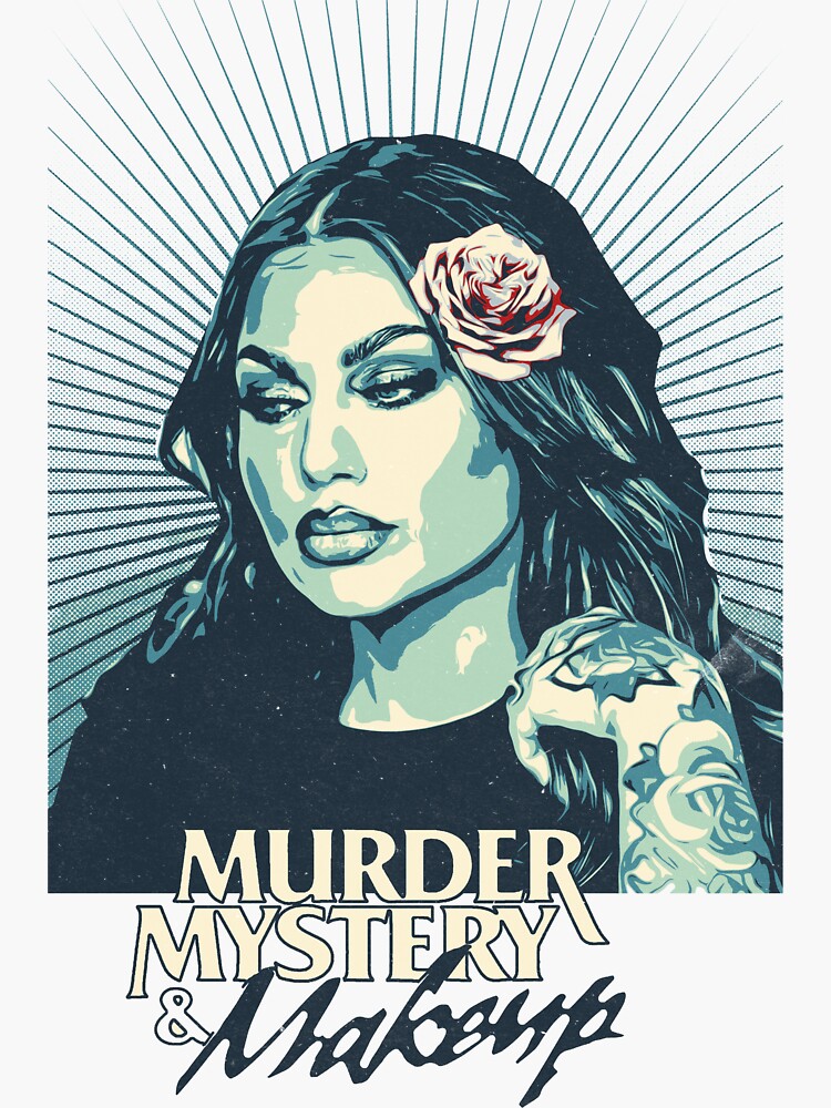 "Bailey Sarian Murder Mystery & Makeup Iphone Case" Sticker for Sale by ...
