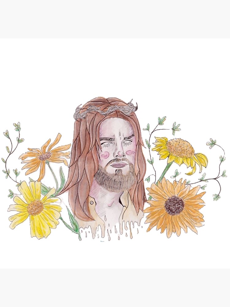 "JESUS TWD WATERCOLOUR FLOWER PRINT" Poster by erinmorgan83 | Redbubble