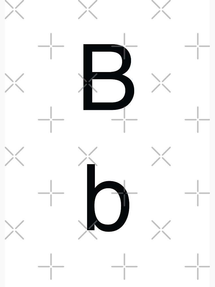 "Letter B initial design in small and capital letter" Photographic ...