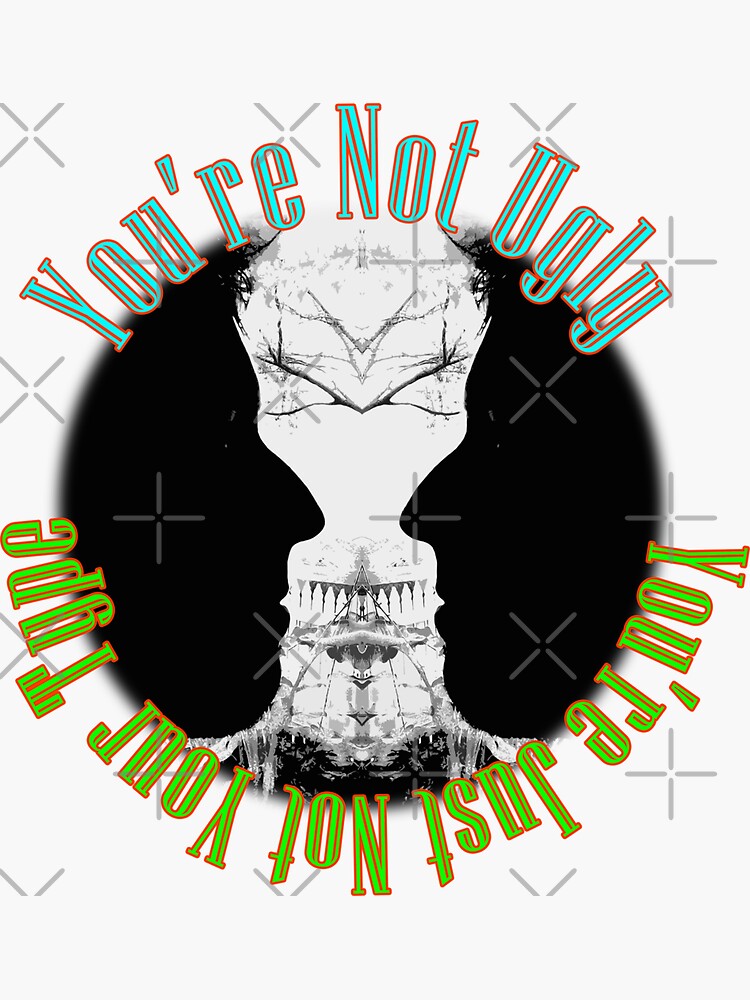 "Not Your Type" Sticker for Sale by 5purplestarfish | Redbubble