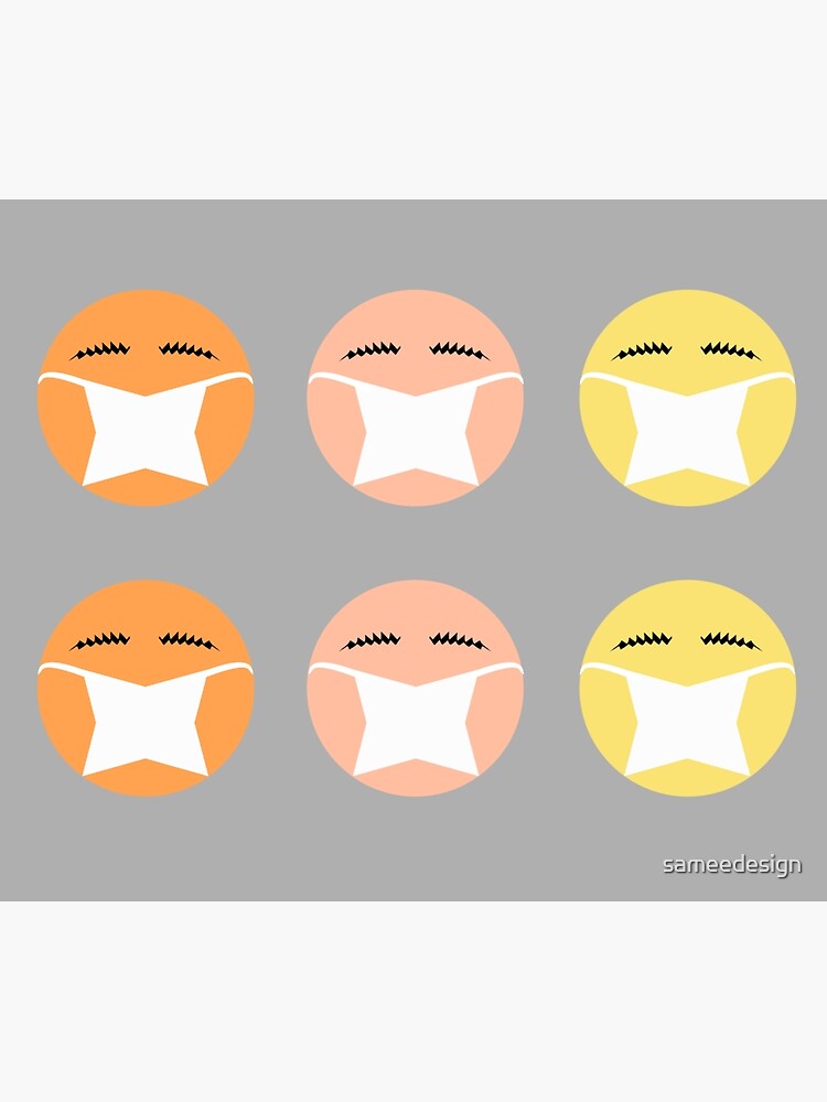 "Face Mask - Shapes 101" Poster for Sale by sameedesign | Redbubble