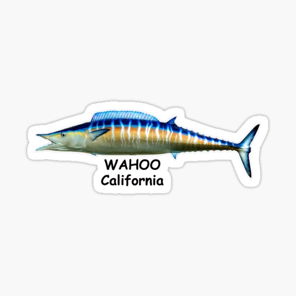 " WAHOO CALIFORNIA " Sticker for Sale by cgullart | Redbubble