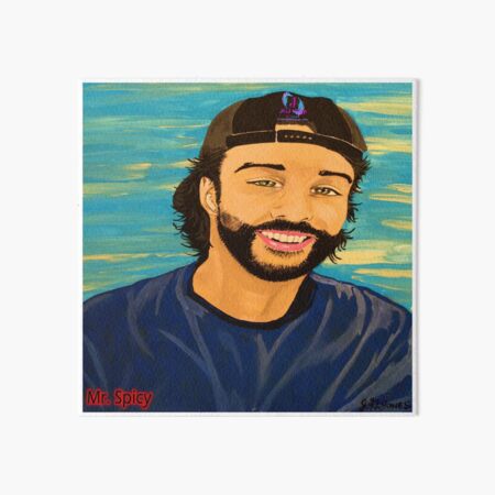 "Fan Art Youtuber Jarred Bronstein aka Mr. Spicy" Art Board Print by ...