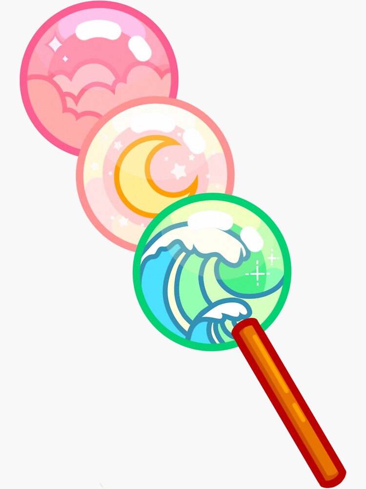 "Aesthetic Dango" Sticker for Sale by D4ngojuku | Redbubble