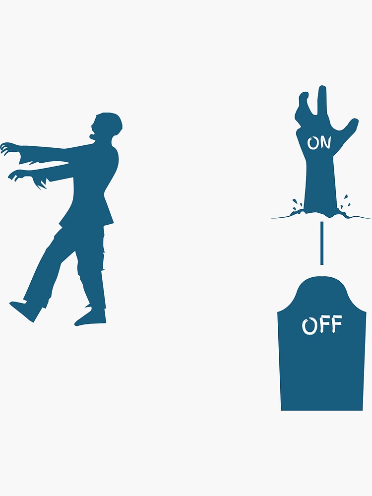 "ON OFF" Sticker for Sale by le-placard | Redbubble