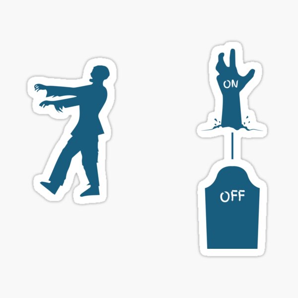 "ON OFF" Sticker for Sale by le-placard | Redbubble