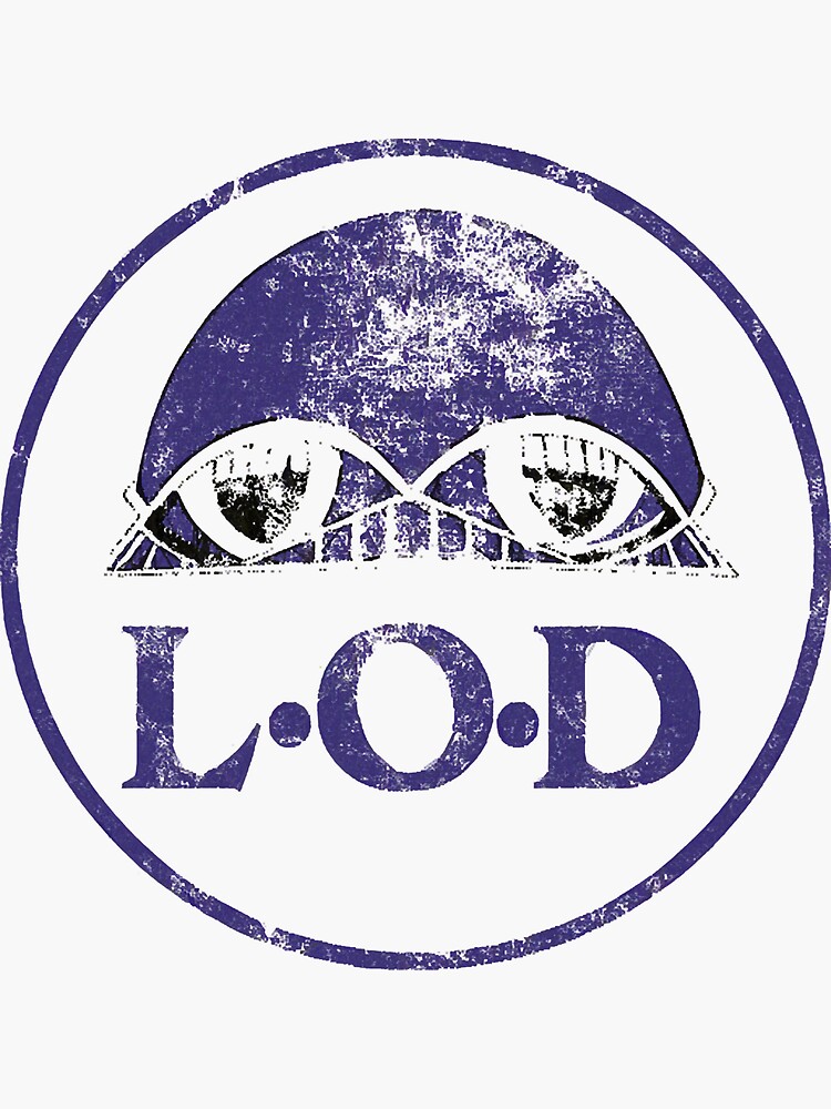 "LOD Legion of Doom Distressed Hall of Doom Logo " Sticker for Sale by ...