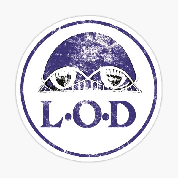 "LOD Legion of Doom Distressed Hall of Doom Logo " Sticker for Sale by ...