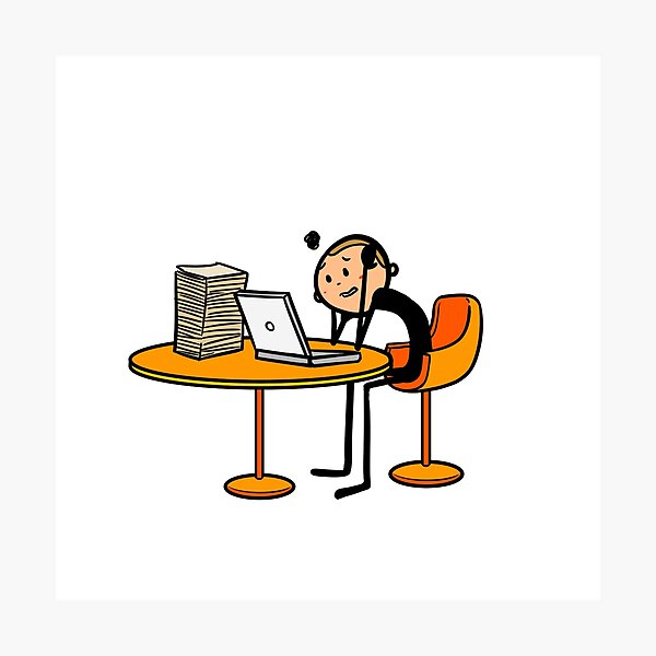 "ESL Stickman - Stress out" Photographic Print for Sale by ...