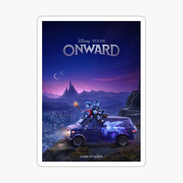 "Onward Limited Poster" Sticker by LarkThoms | Redbubble