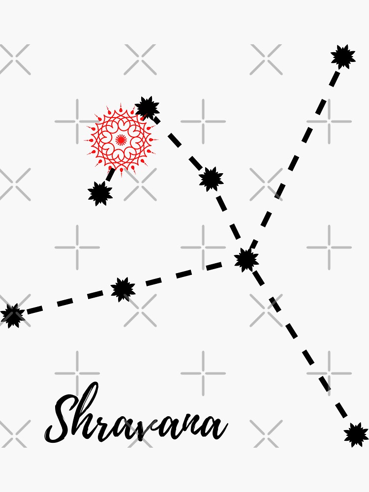 "Shravana Nakshatra Hindu Vedic Sidereal Astrology Constellation ...