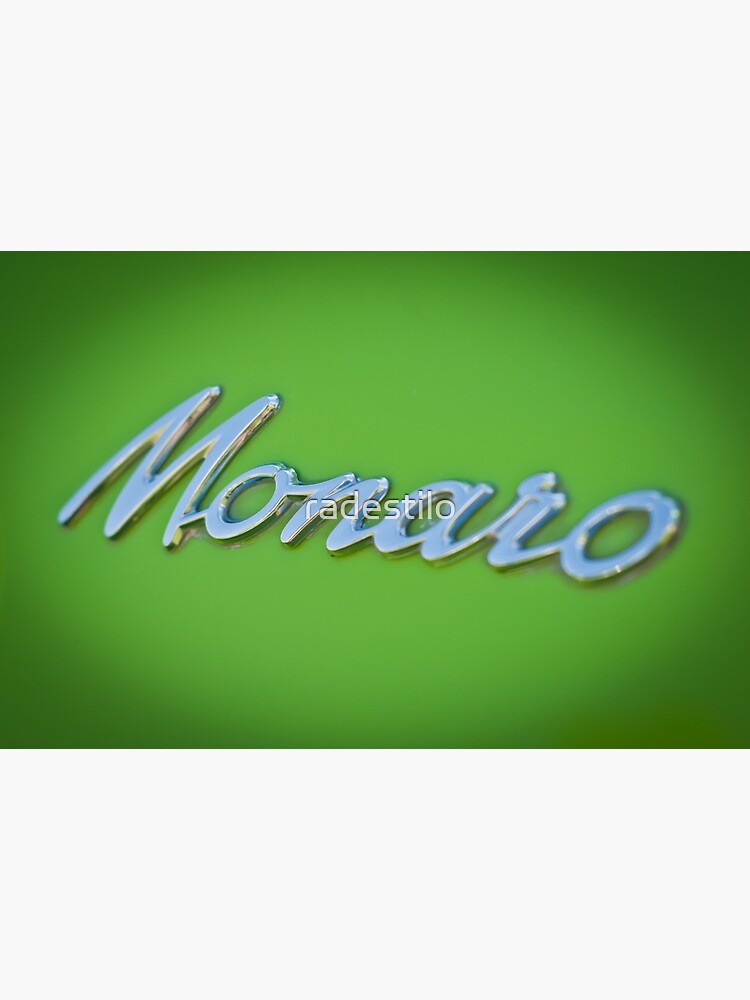 "Holden Monaro Badge - Chrome on Green" Poster for Sale by radestilo ...