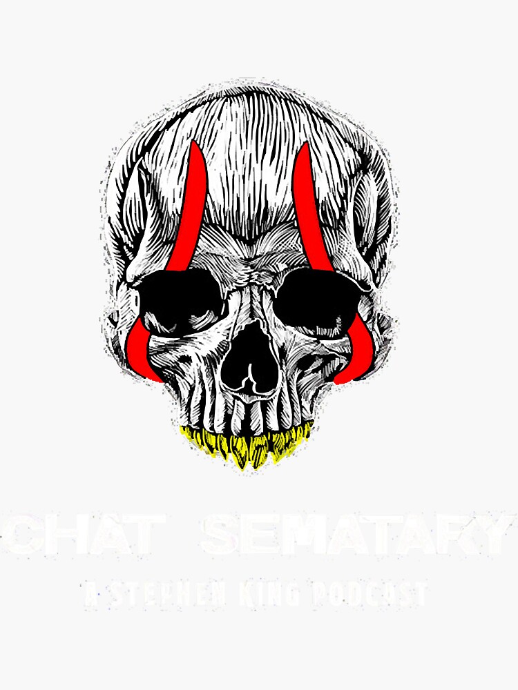 "Chat Sematary Logo " Sticker for Sale by elenega | Redbubble