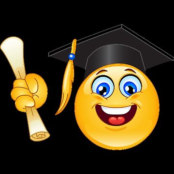 "Graduation Emoji " Sticker for Sale by JasoRoen | Redbubble