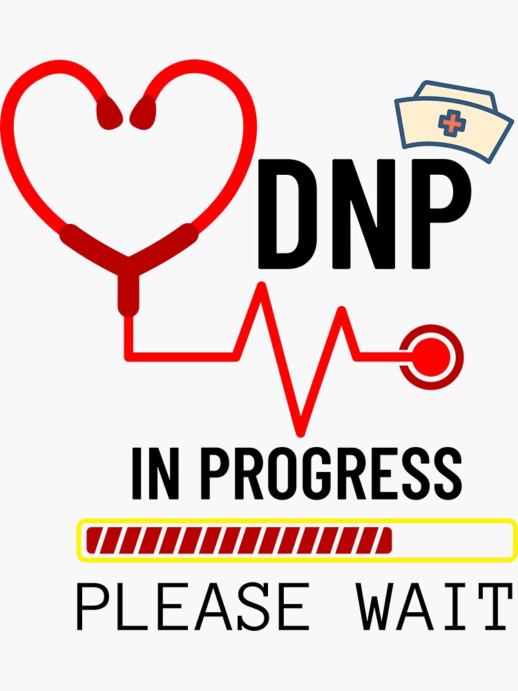 "DNP IN PROGRESS PLEASE WAIT" Sticker for Sale by TrendyCheck | Redbubble
