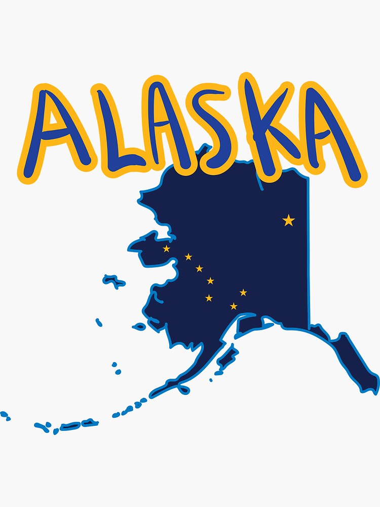 "Alaska State" Sticker for Sale by ikutosaufi | Redbubble