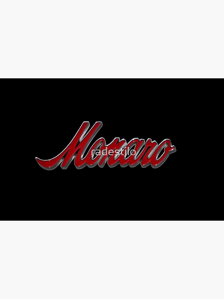 "Holden Monaro Badge - Red on Black" Photographic Print by radestilo ...