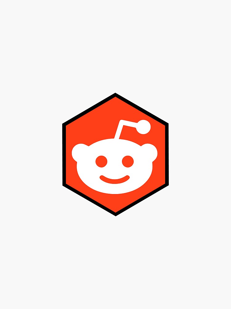"Reddit Hexagon" Sticker for Sale by JFKsStickers | Redbubble