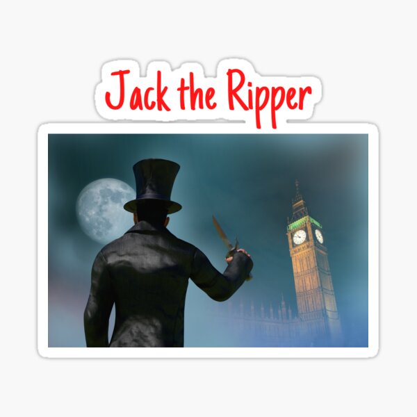 "Jack The Ripper Hunt" Sticker for Sale by PandaX-art | Redbubble