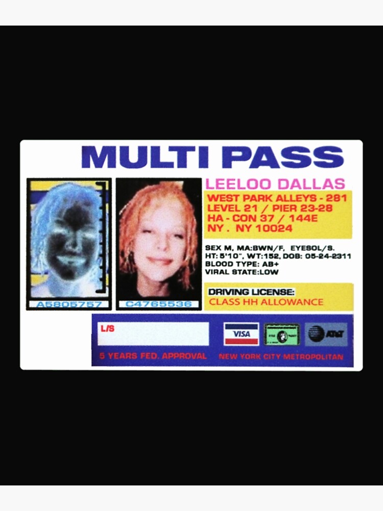 "Multipass 5th element" Poster for Sale by CorentinTolisso | Redbubble