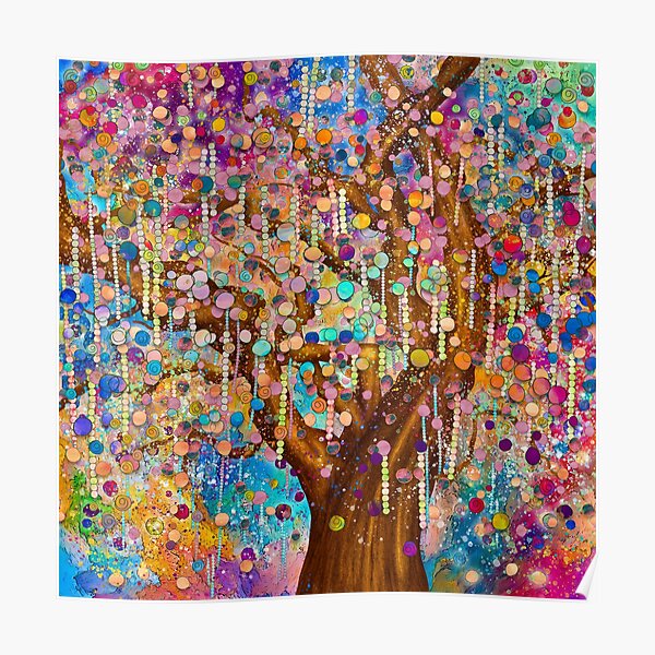 "Happiness Tree - Tree of life" Poster for Sale by k9printart | Redbubble