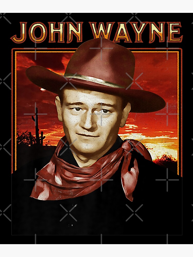 "John Wayne Desert Sunset" Poster by LiborHladik | Redbubble