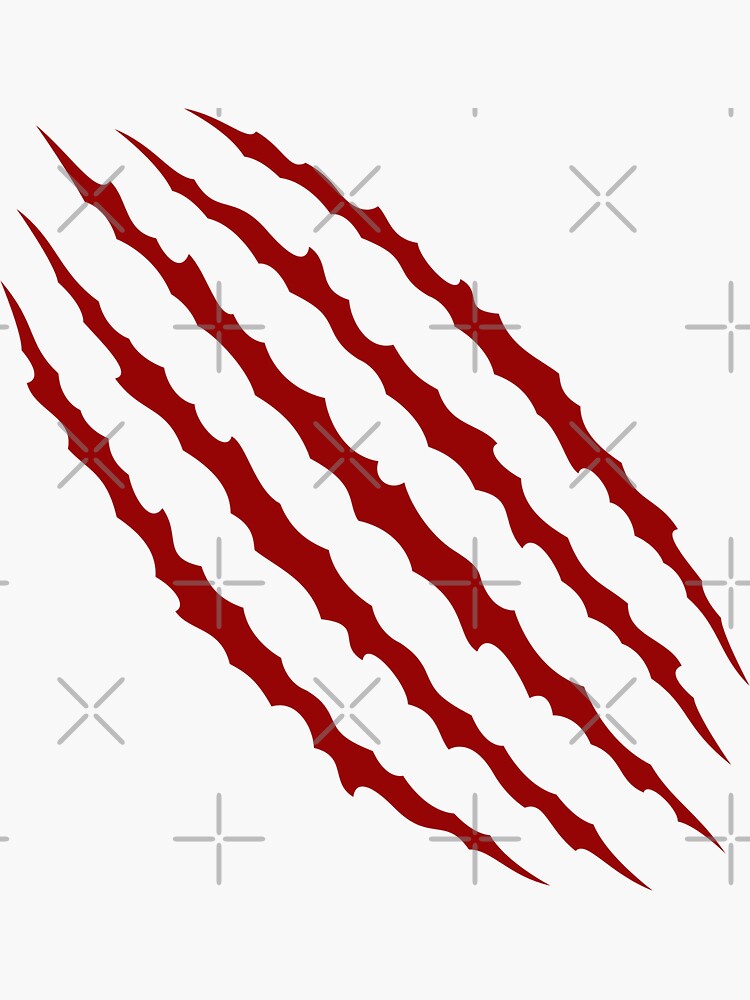 "Scratch the surface scar" Sticker for Sale by ThielTees | Redbubble