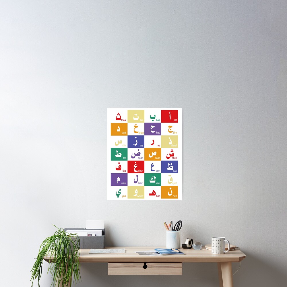 " Arabic letters phonics | Arabic alphabet Letters" Poster for Sale by ...