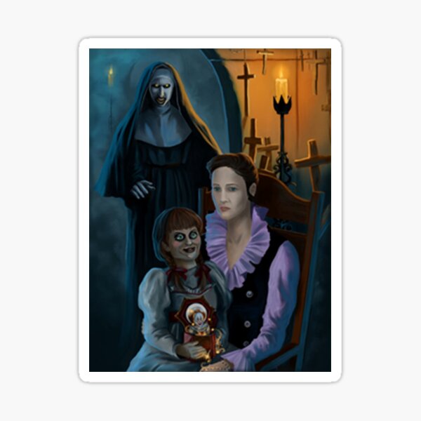 "The Conjuring" Sticker for Sale by LayOutland | Redbubble