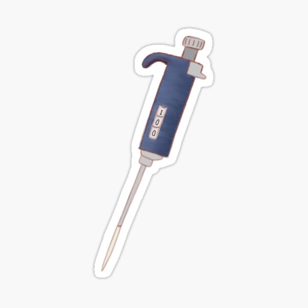 "Micropipette" Sticker for Sale by SpoonofSamar | Redbubble