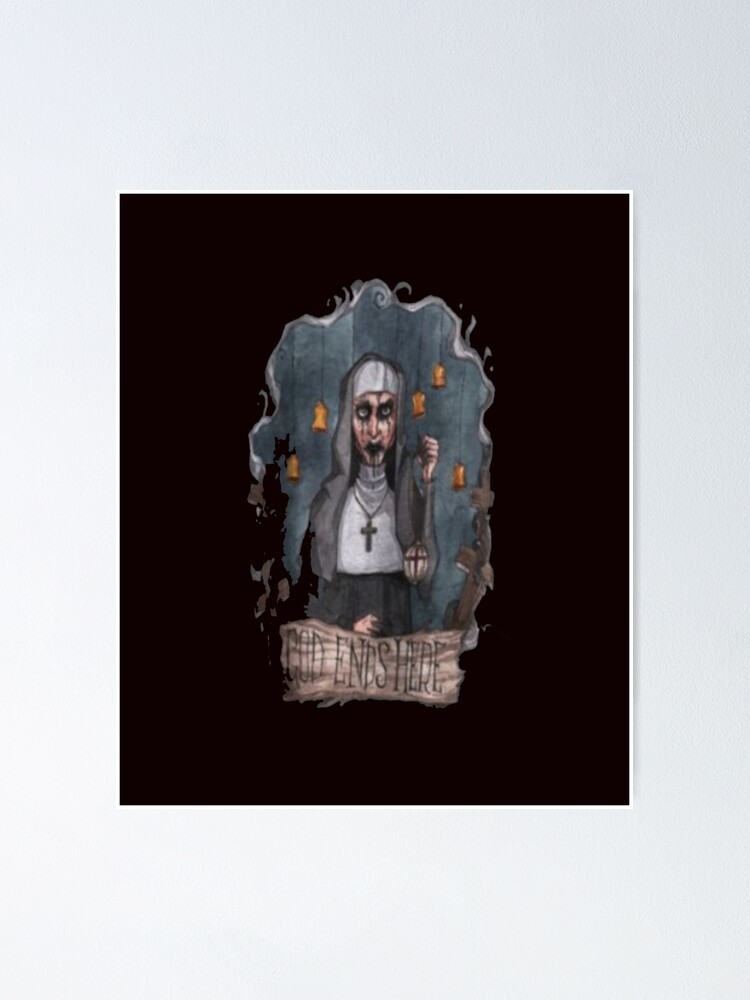 "The Nun Ave Maria, Horror Character" Poster for Sale by LayOutland ...