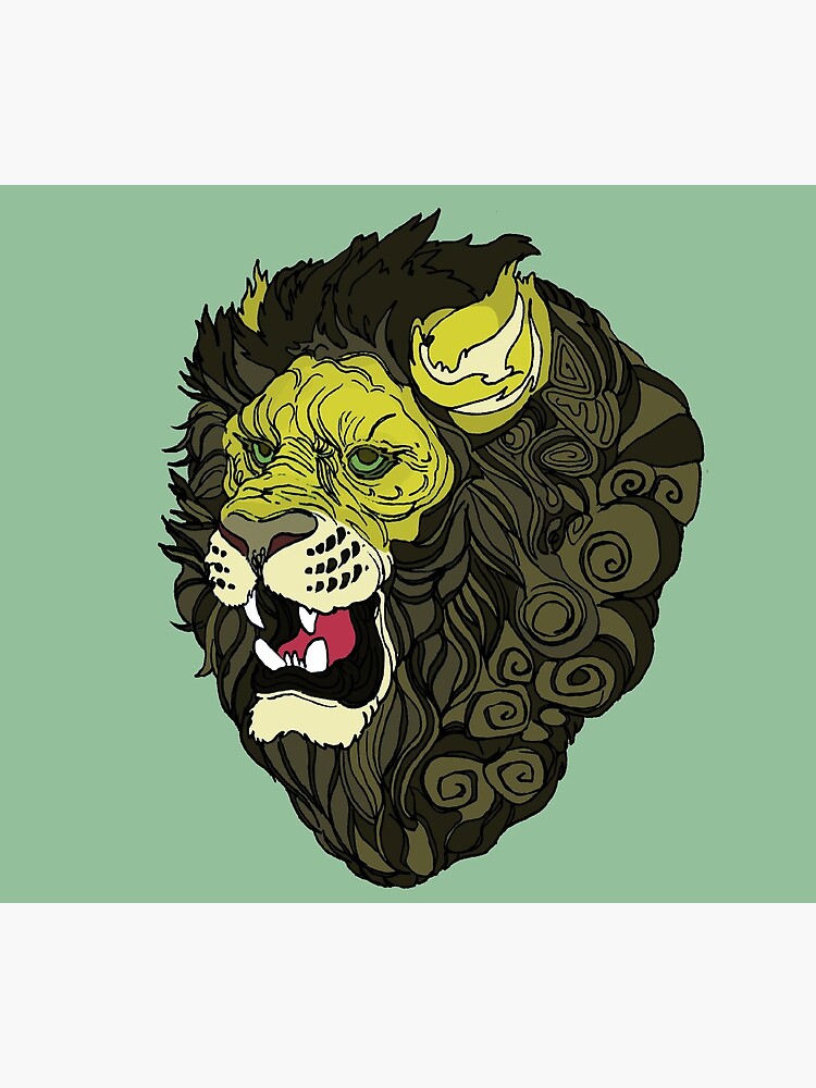 "National Animal of Ethiopia: Abyssinian Lion" Art Print for Sale by ...