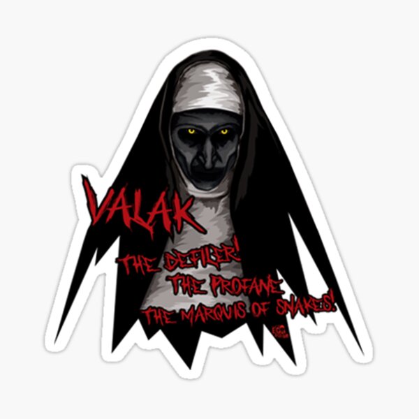 "Valak The Marquis of Snakes" Sticker for Sale by LayOutland | Redbubble