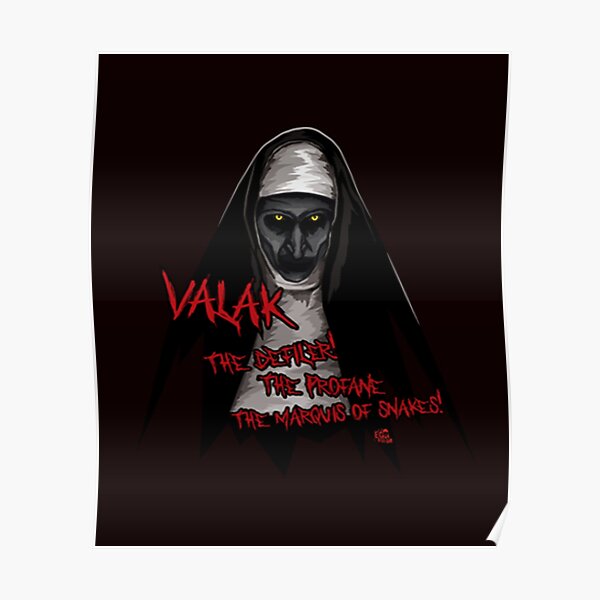 "Valak The Marquis of Snakes" Poster for Sale by LayOutland | Redbubble