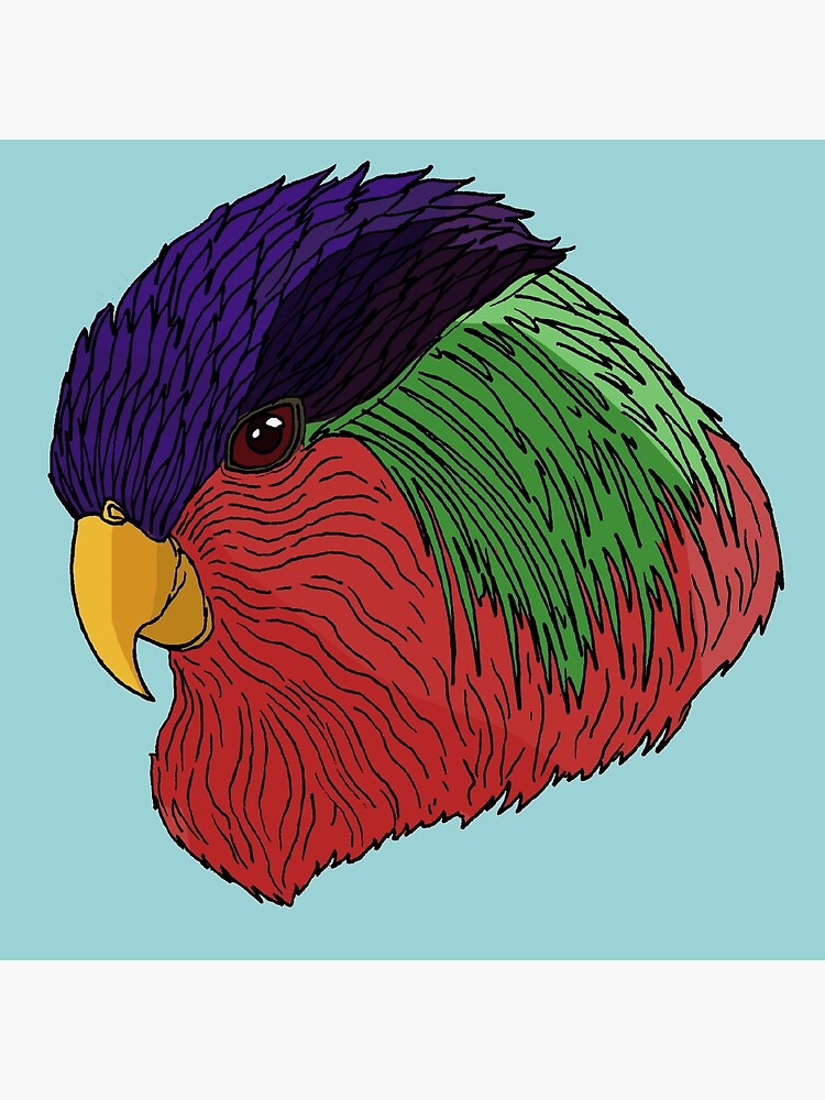 "National Animal of Fiji: Collared Lory" Greeting Card for Sale by ...