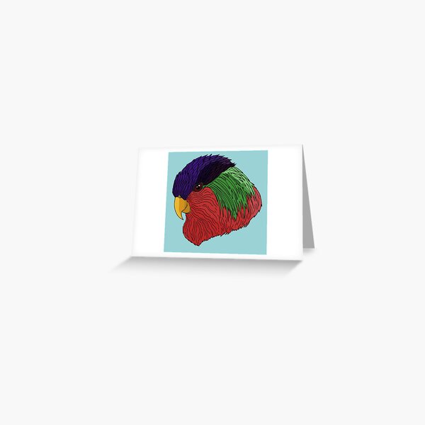 "National Animal of Fiji: Collared Lory" Greeting Card for Sale by ...