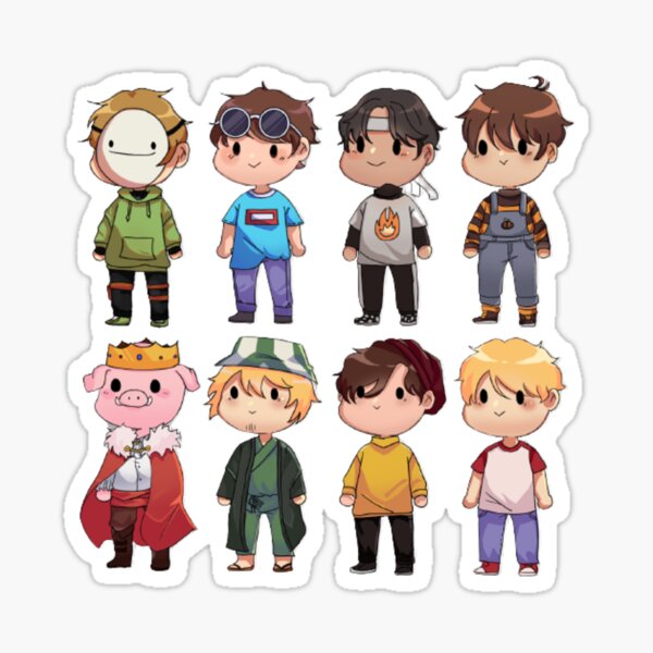 "dream smp for kids" Sticker for Sale by Reo12 | Redbubble