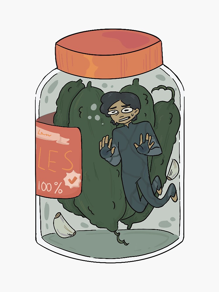 "Pickled Marcy" Sticker for Sale by Yuki8611128 | Redbubble
