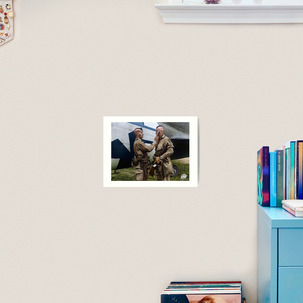 "Filthy Thirteen member Clarence Ware applies war paint to Charles ...