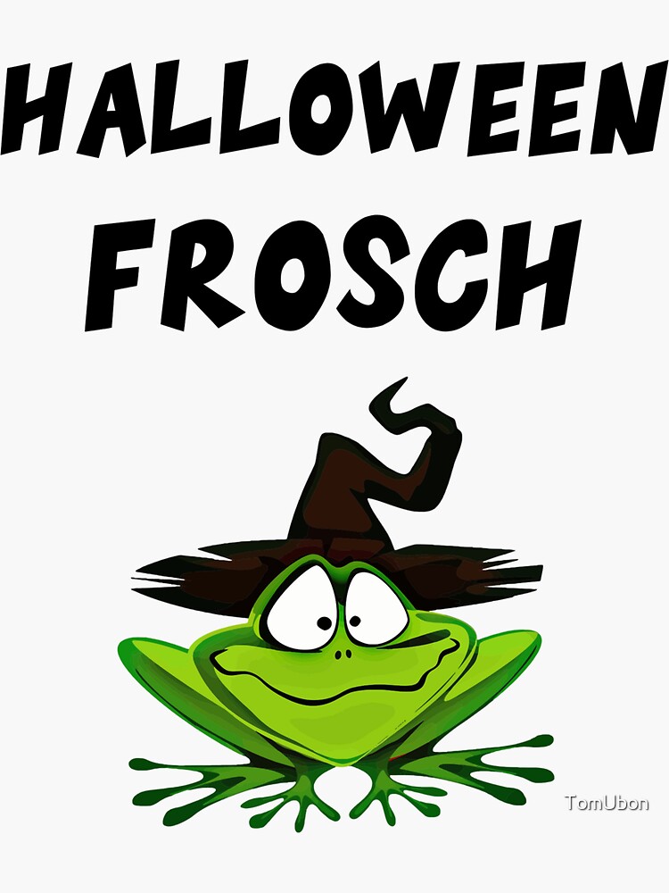 "Halloween frog" Sticker for Sale by TomUbon | Redbubble