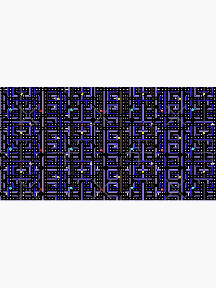"Retro 80s Pixelated design featuring the iconic game and its maze ...
